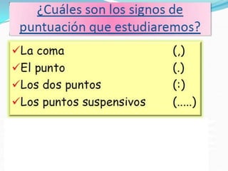 Signos de puntuación | PPT