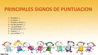 Signos de puntuacion | PPTX
