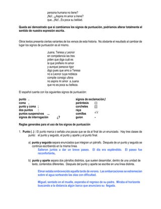 Signos de puntuacion | PDF
