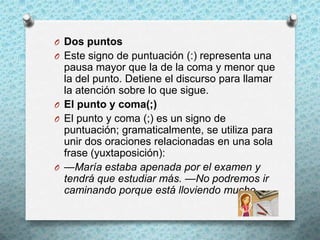 clase desarrolladora de signos de puntuación | PPTX