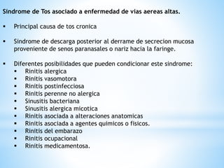 Signos sintomas y sindromes en neumologia | PPTX