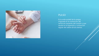 SIGNOS VITALES EN EMERGENCIA PRINCIIPALES TENSION ARTERIAL | PPTX