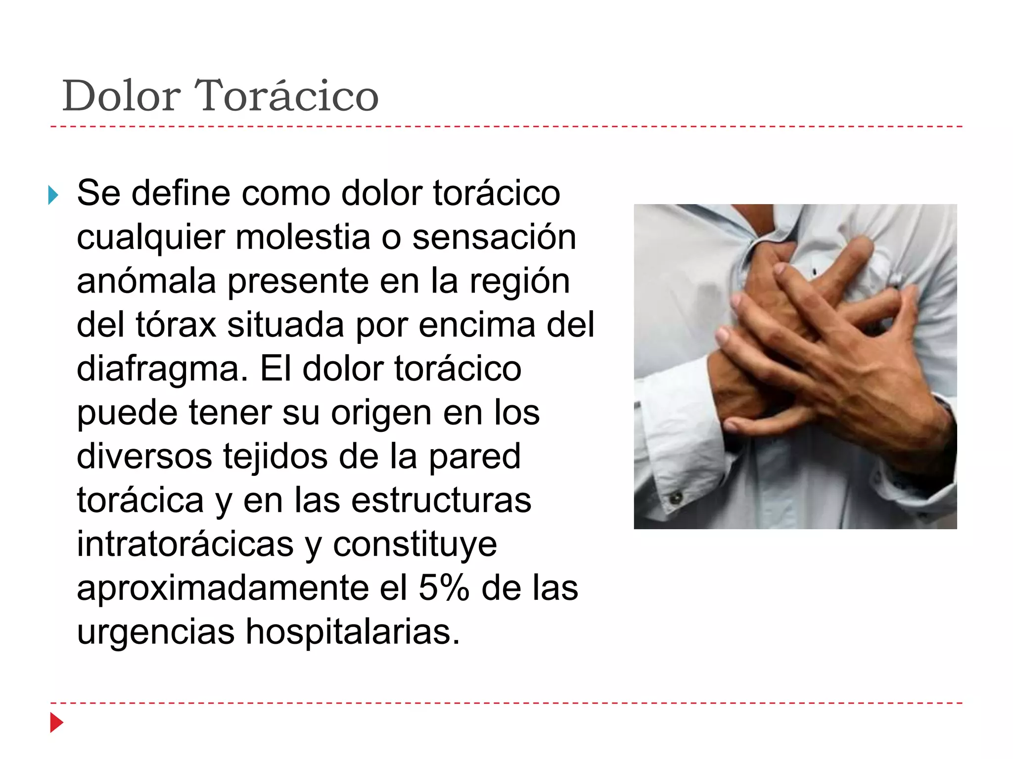 Signos y sintomas del dolor toracico | PPT