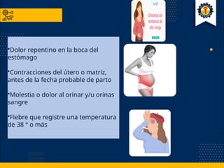 SIGNOS Y SINTOMAS DEL EMBARAZO, de la gestante.pptx