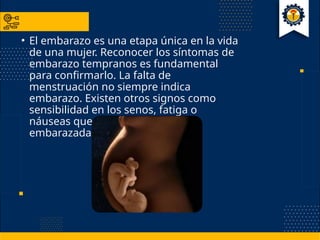 SIGNOS Y SINTOMAS DEL EMBARAZO, de la gestante.pptx