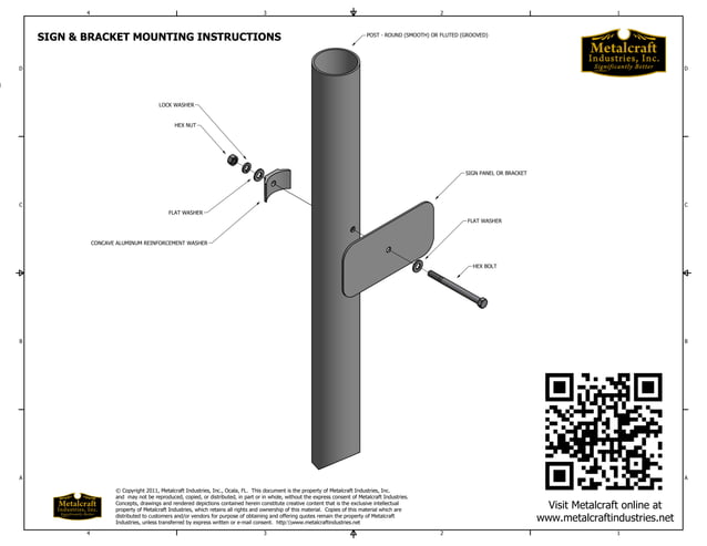 Sign post mounting detail | PDF