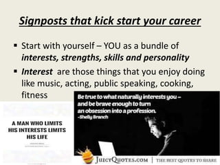 Signposts in career planning | PPT