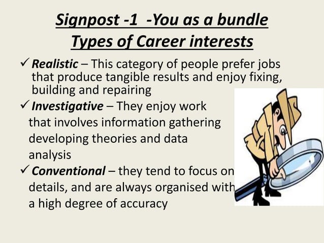 Signposts in career planning | PPT