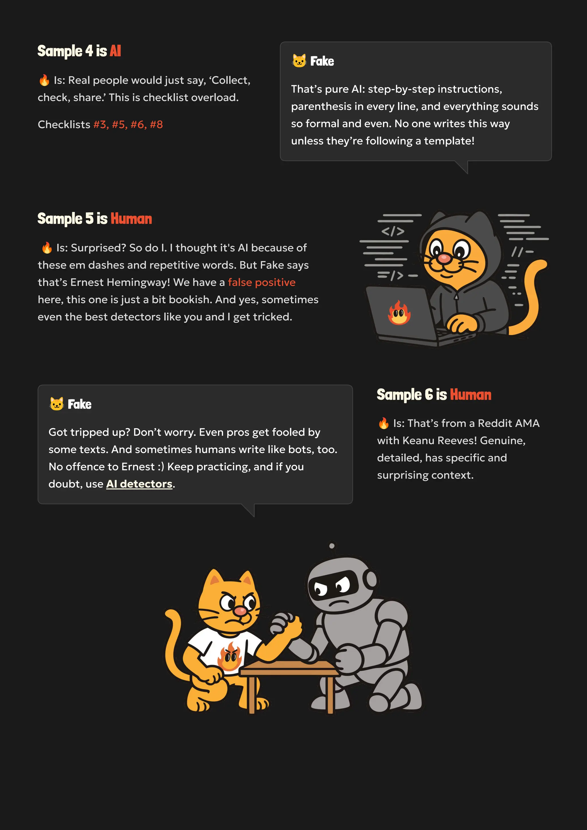 How to detect AI text: signs of AI writing by isFake.ai
