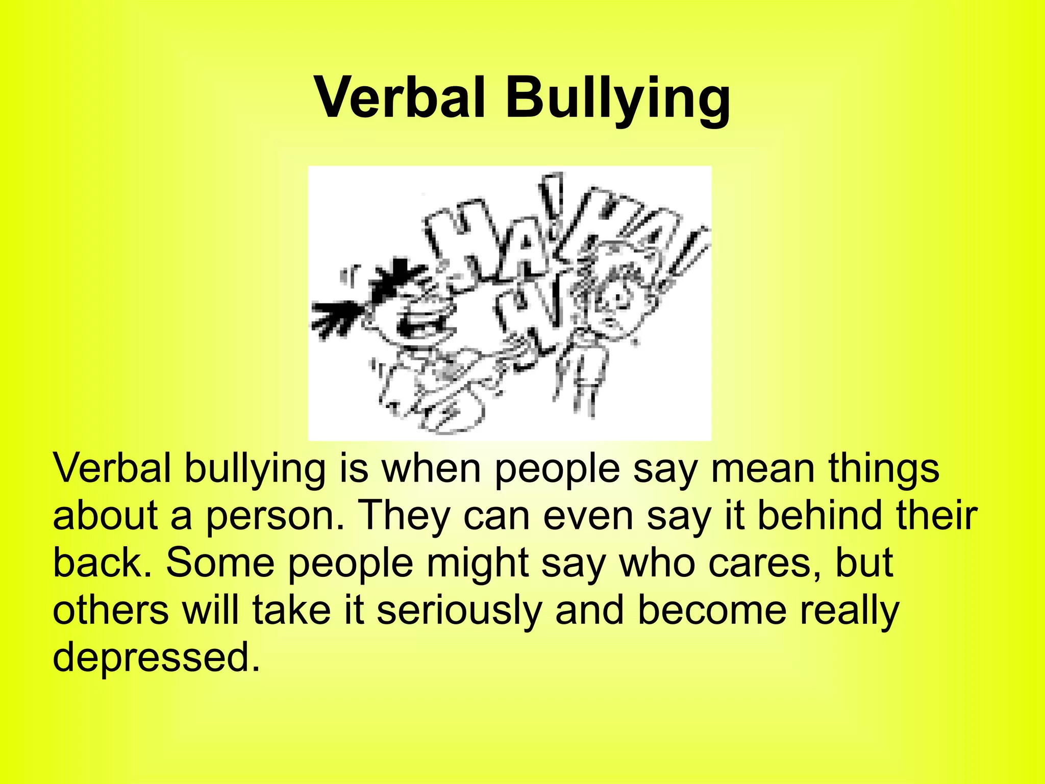 Signs of bullying! | ODP