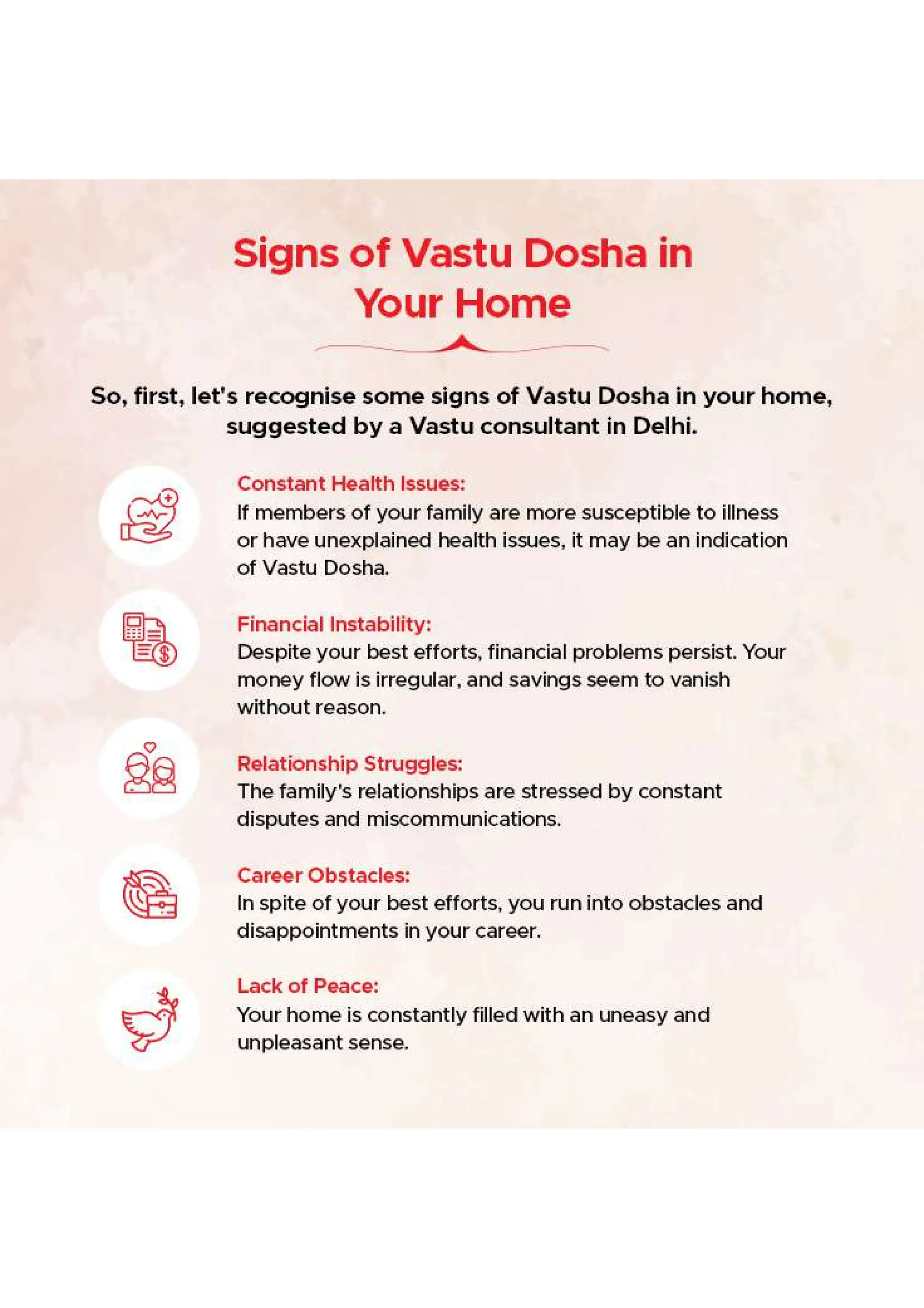 What are the signs of Vastu Dosha in your home? | PDF