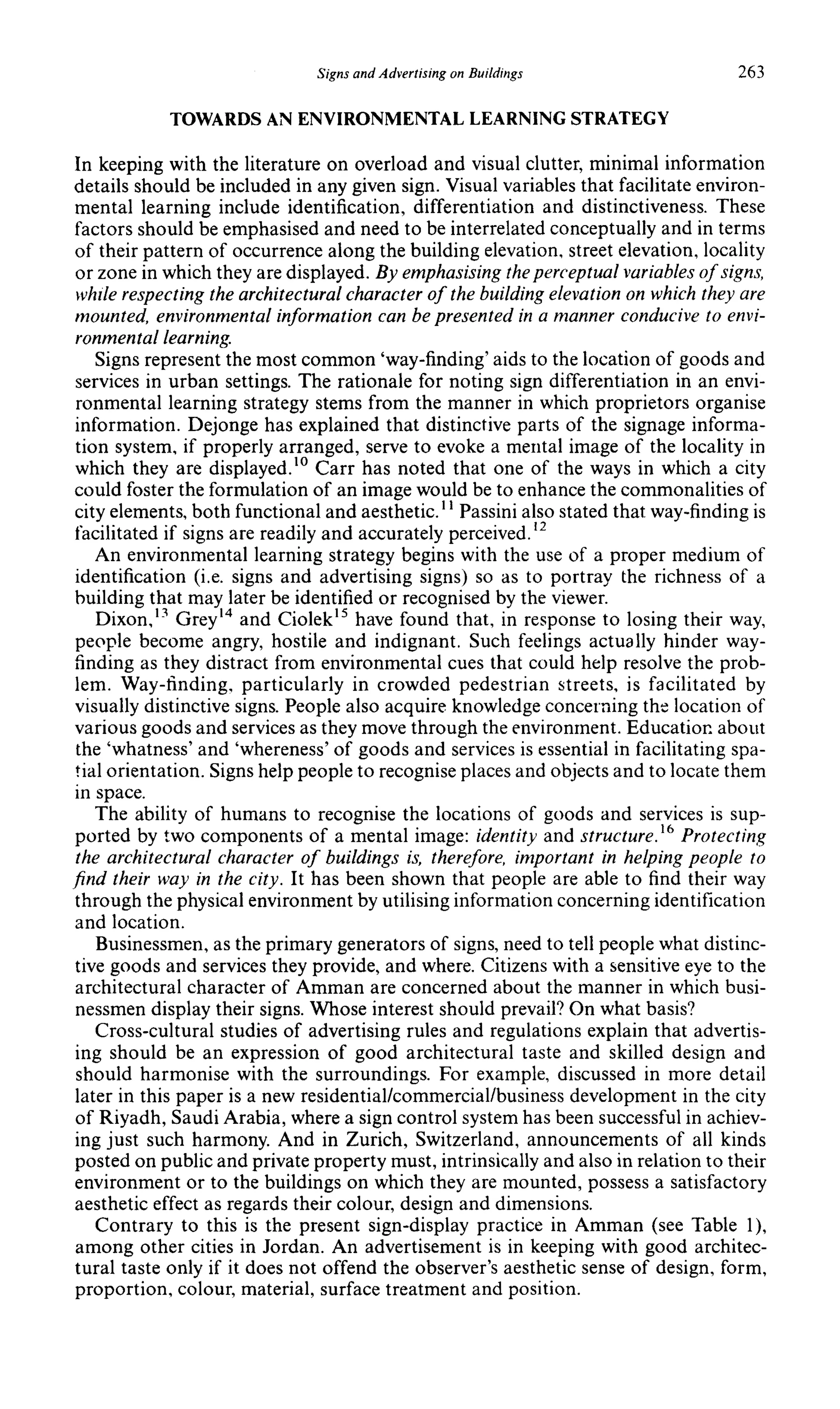 Signs, advertising and the imageability of buildings | PDF