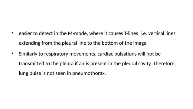 Signs and lines in usg thorax.pptx radiolgy | PPTX | Lung and ...