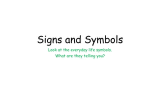 Signs and Symbols | PPTX
