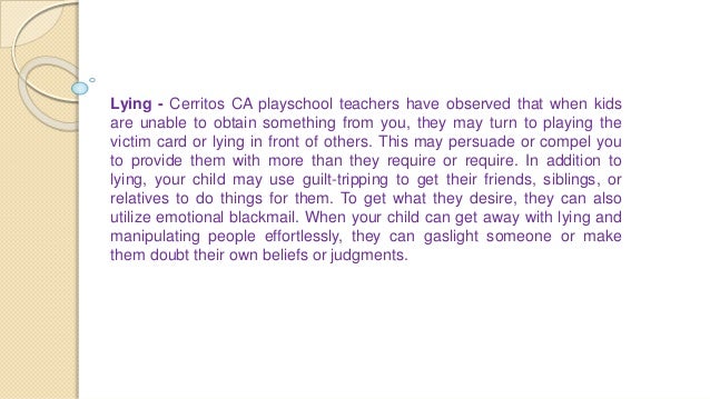 Signs and symbols of manipulative kids | PPTX