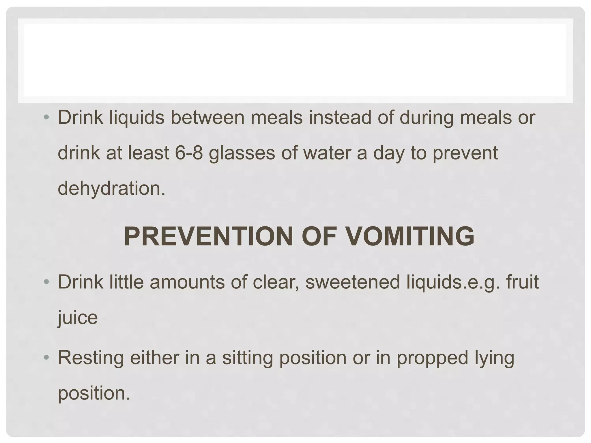 Unit: 2 -Vomiting | PPTX | Digestive Disorders | Diseases and Conditions