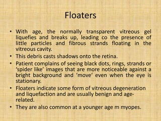 Signs and symptoms in ophthalmology.pptx | Eye and Vision Conditions ...