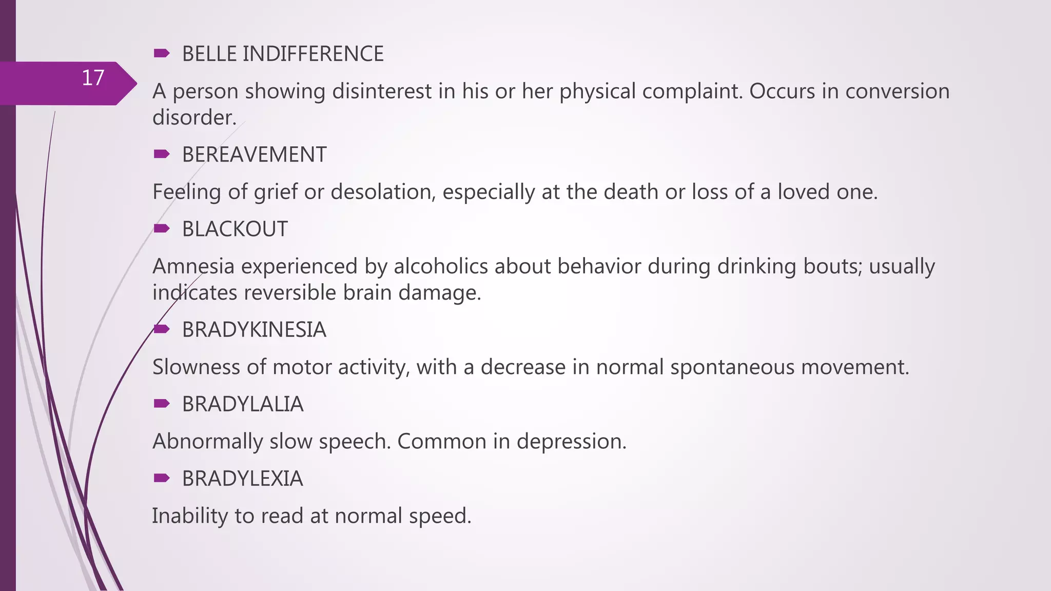Signs and symptoms in psychiatry | PPTX