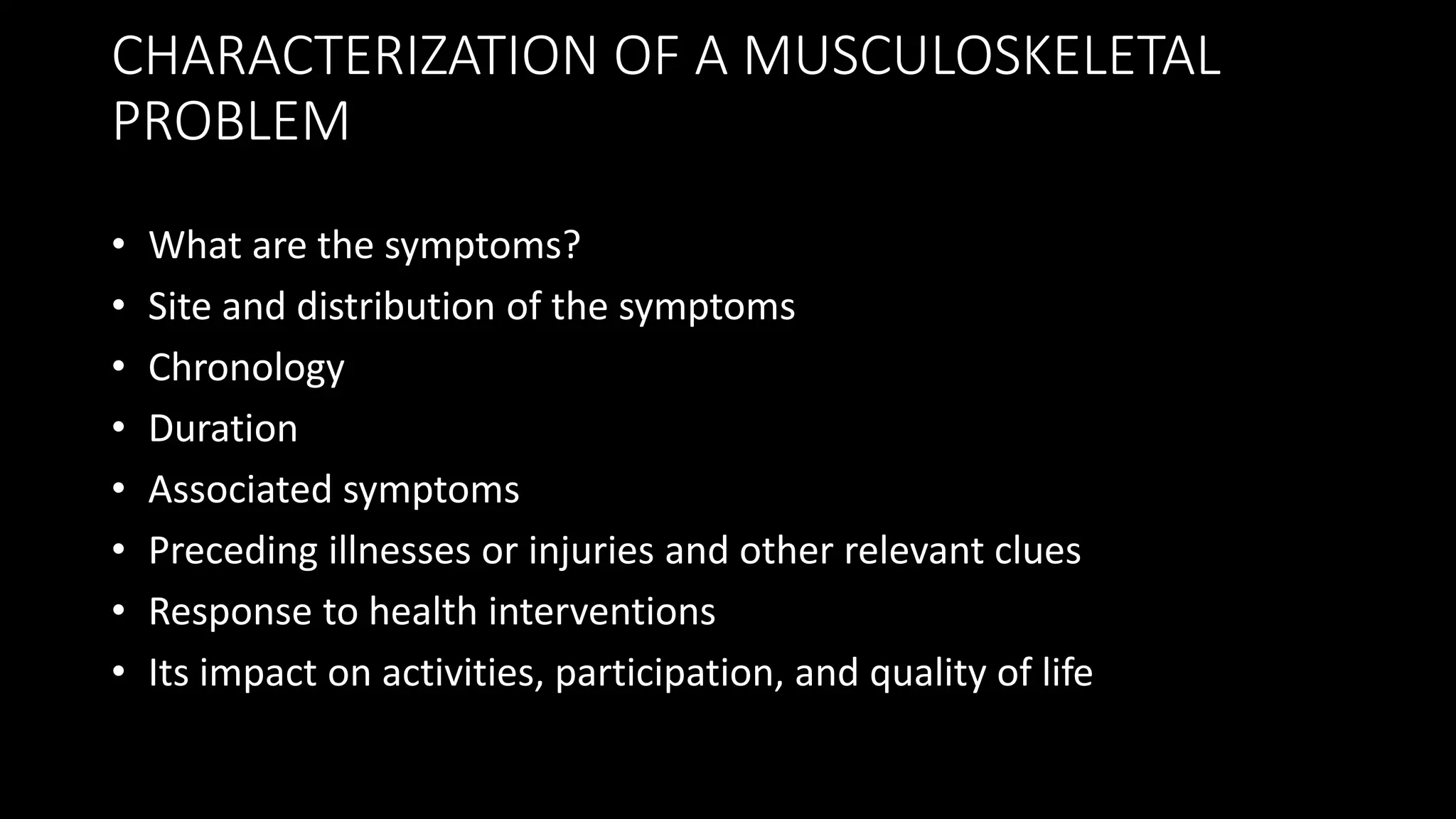 Signs and Symptoms in Rheumatology | PPTX