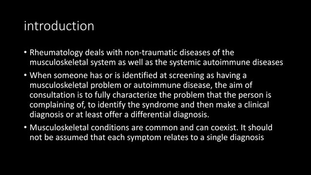 Signs and Symptoms in Rheumatology | PPTX