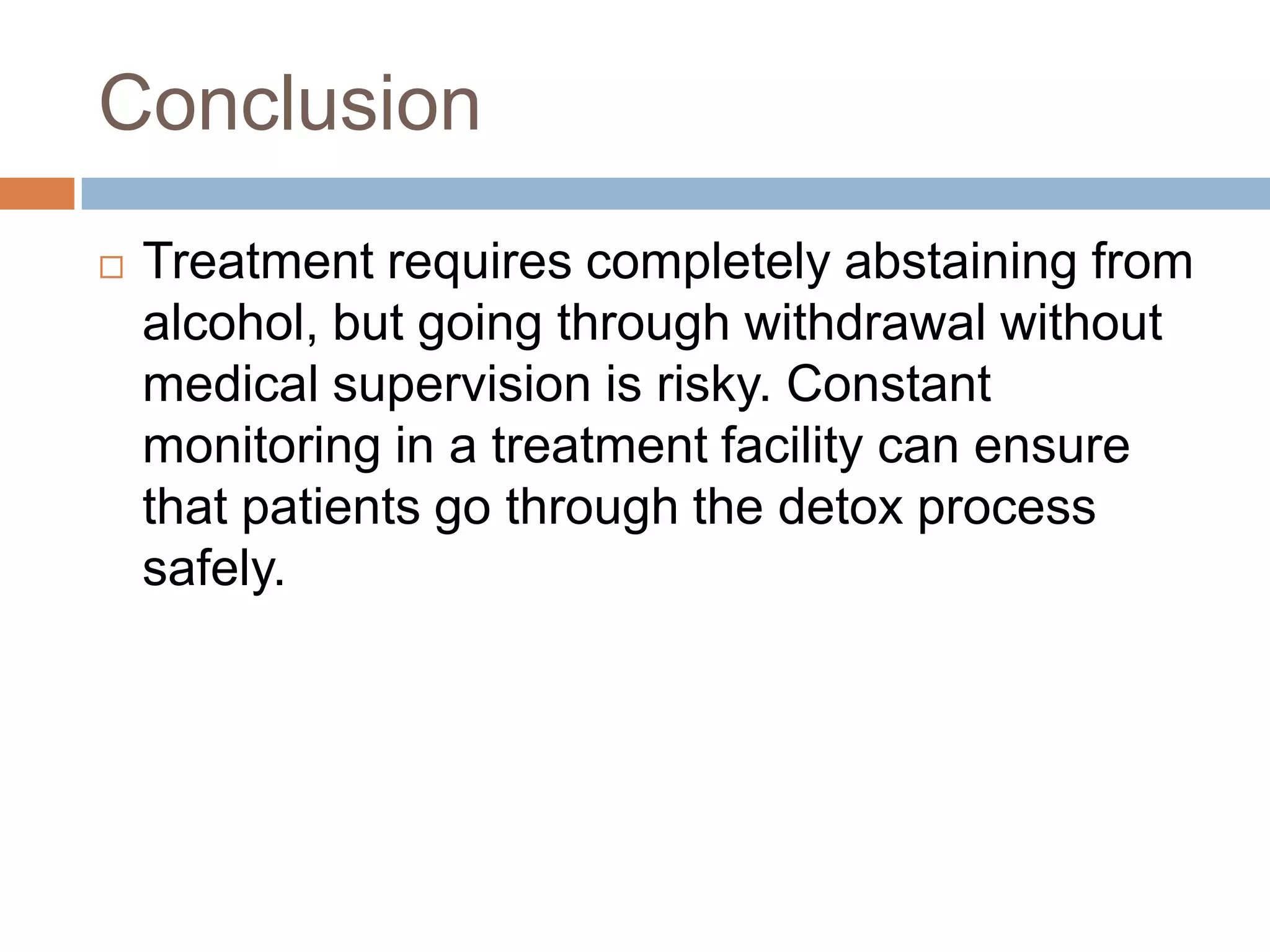 Signs and Symptoms of Alcoholism | PPTX