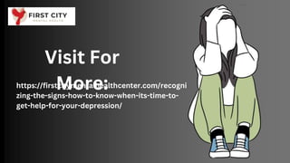 Recognizing Depression: Signs, Symptoms, & Seeking Help | PPT