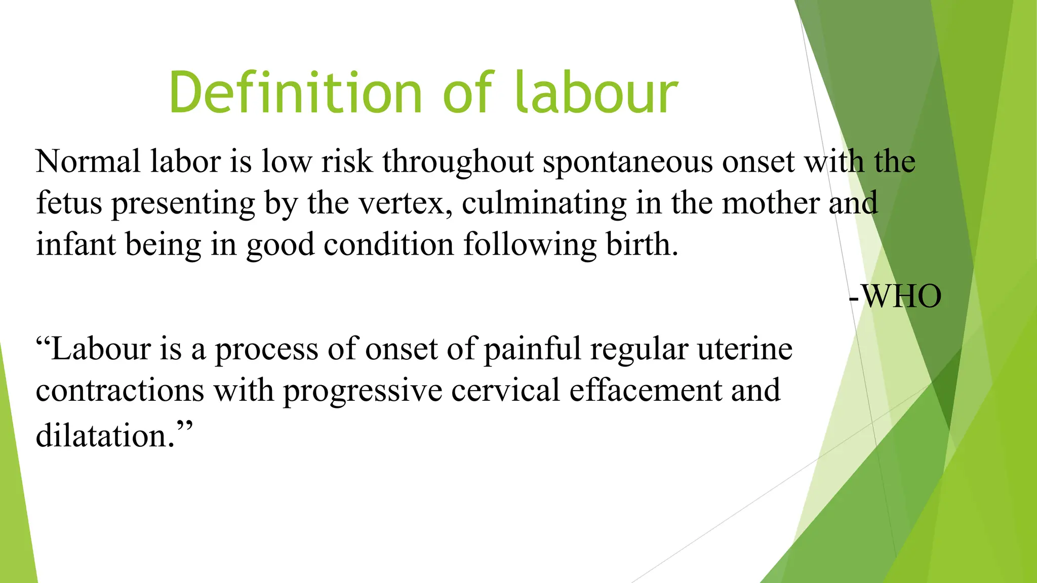 Signs and symptoms of labor for pregnancy | PPTX
