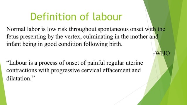 Signs and symptoms of labor for pregnancy | PPTX