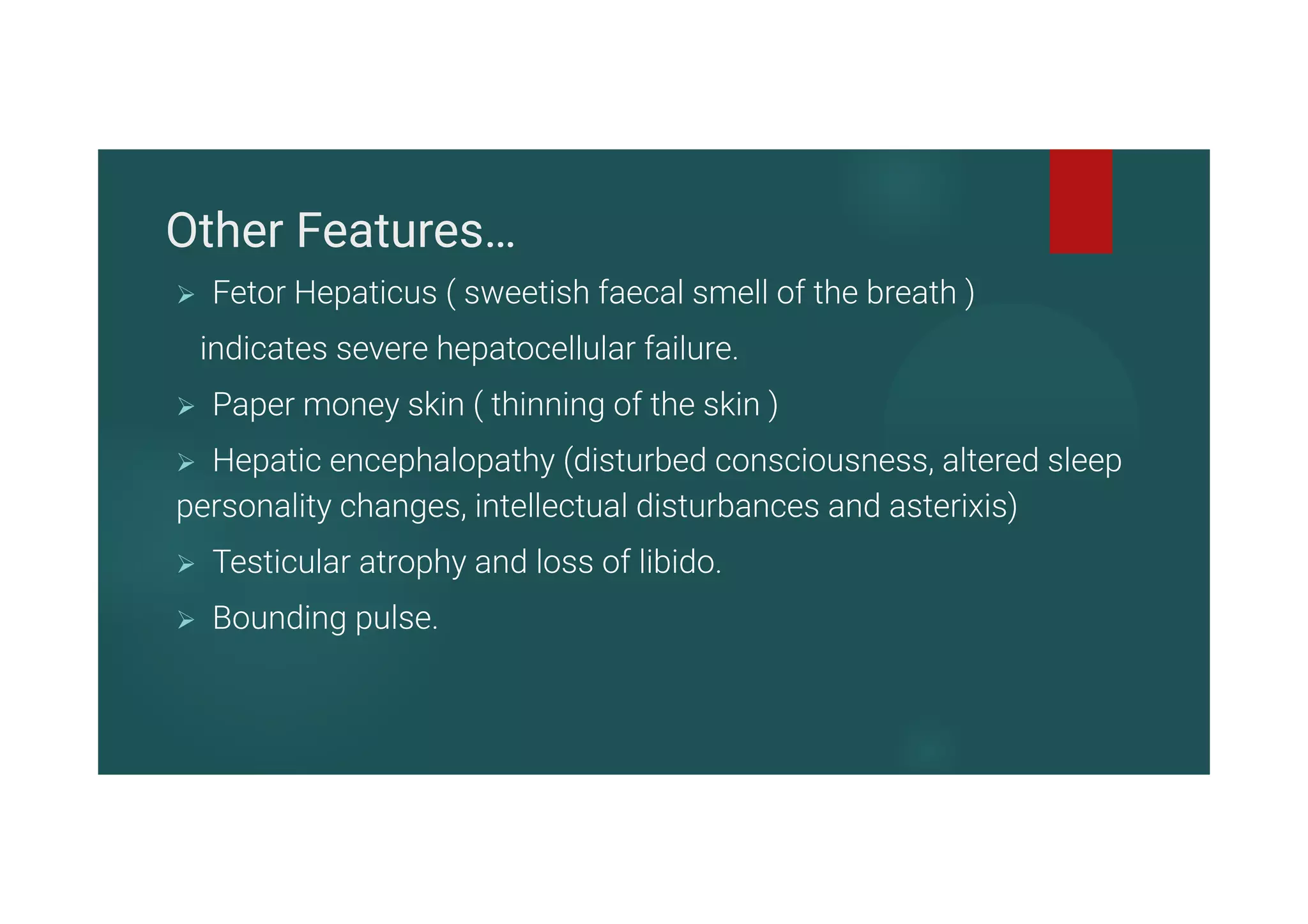 Signs and Symptoms of Liver Diseases | PDF