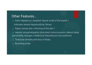 Signs and Symptoms of Liver Diseases | PDF