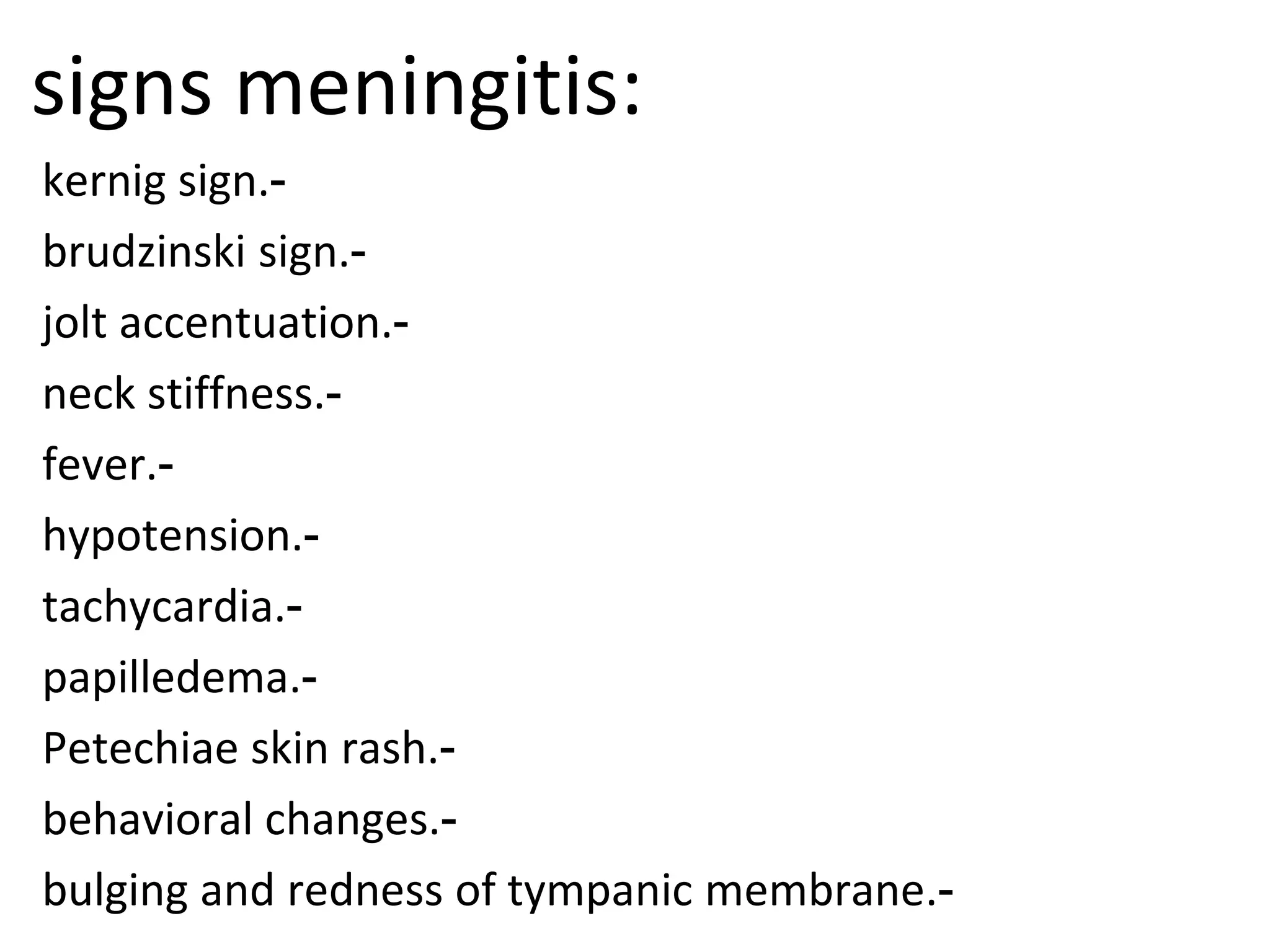 signs and symptoms of meningitis for nursing .pptx