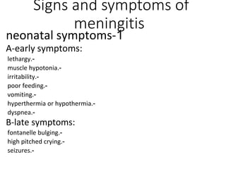 signs and symptoms of meningitis for nursing .pptx