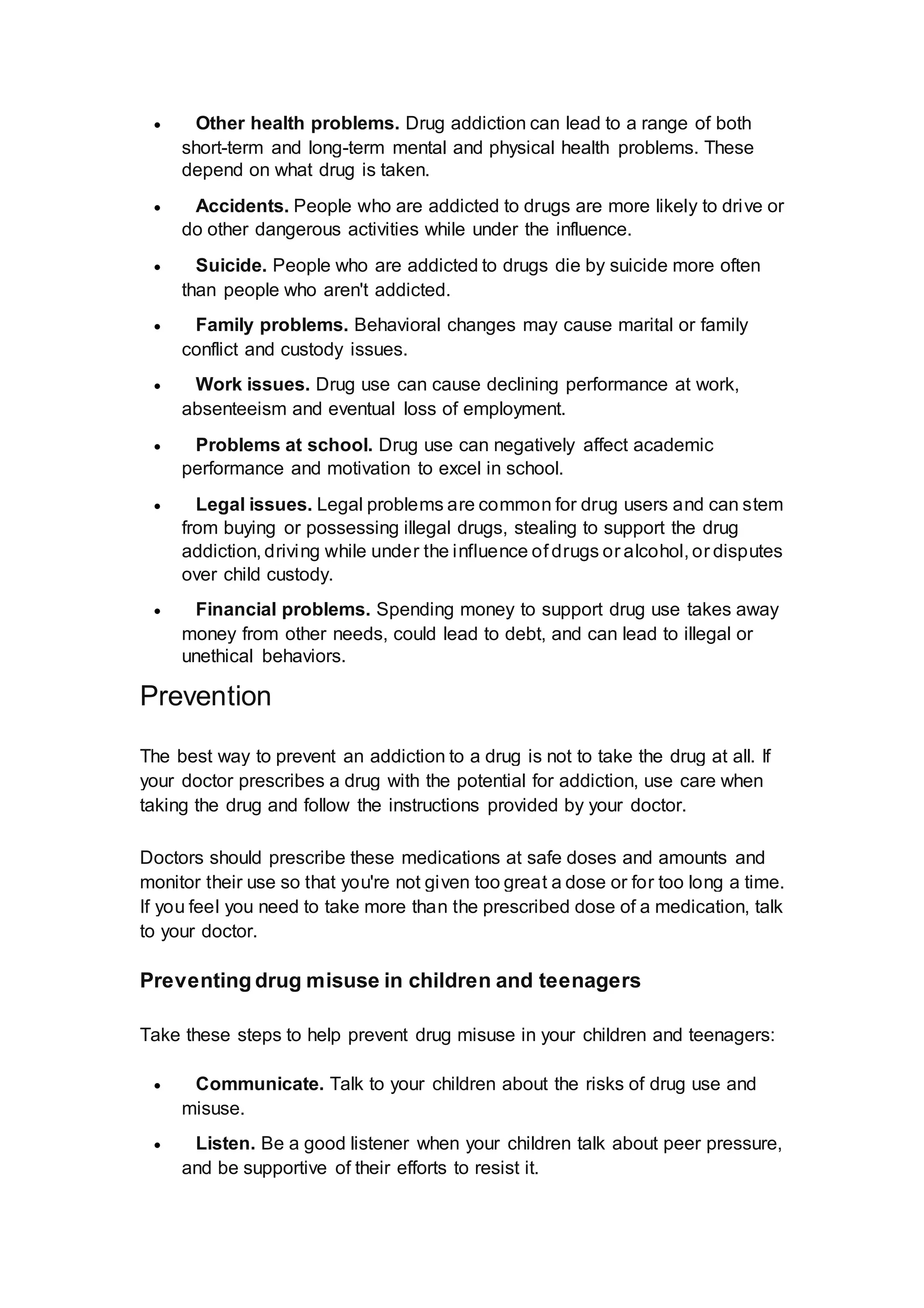 Signs and symptoms of substance abuse | DOCX