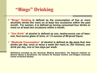Harmful Effects of Alcohol and Substance Abuse-Signs and Symptoms | PPT