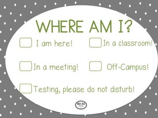 Signs for your room | PPT