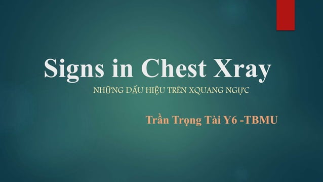 Signs in chest xray | PPT