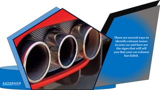 Signs Indicating Exhaust Issues in your Car | PPT
