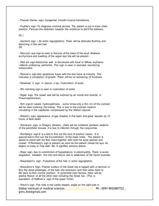 Signs in medicine | PDF