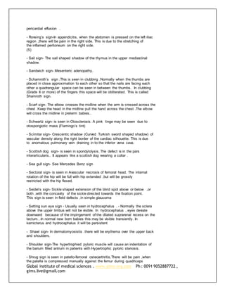 Signs in medicine | PDF