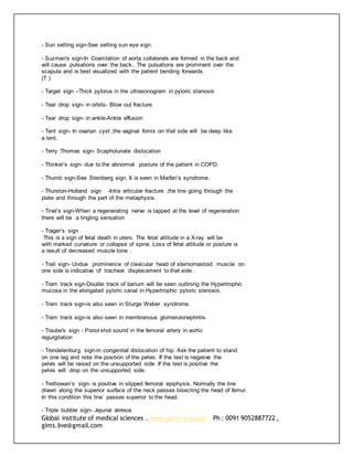 Signs in medicine | PDF