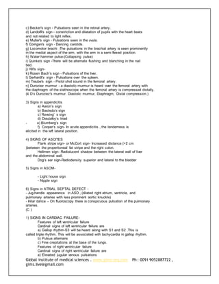 Signs in medicine | PDF