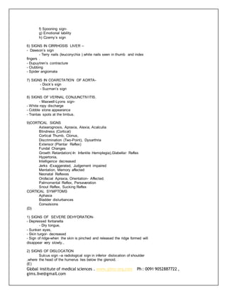 Signs in medicine | PDF