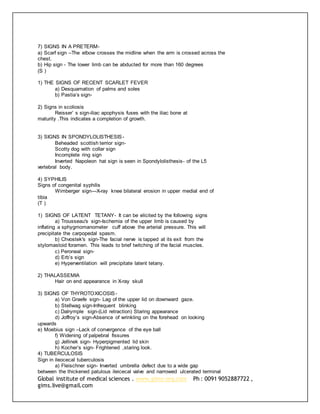 Signs in medicine | PDF