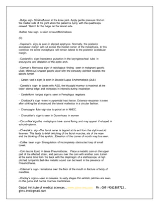 Signs in medicine | PDF