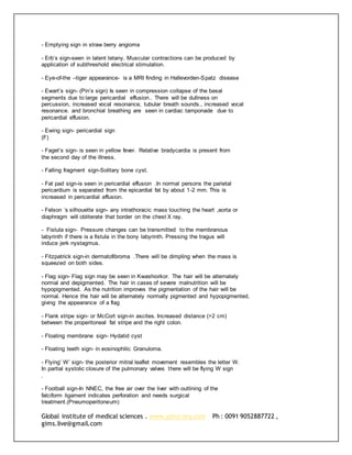 Signs in medicine | PDF