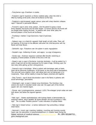 Signs in medicine | PDF