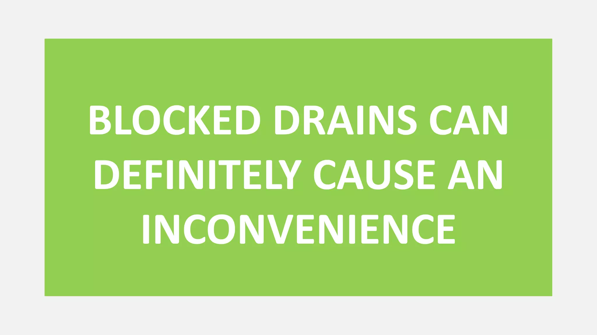 Signs of a blocked drain | PPTX