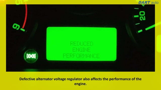 Signs of a Faulty Alternator Voltage Regulator in a Car | PPT