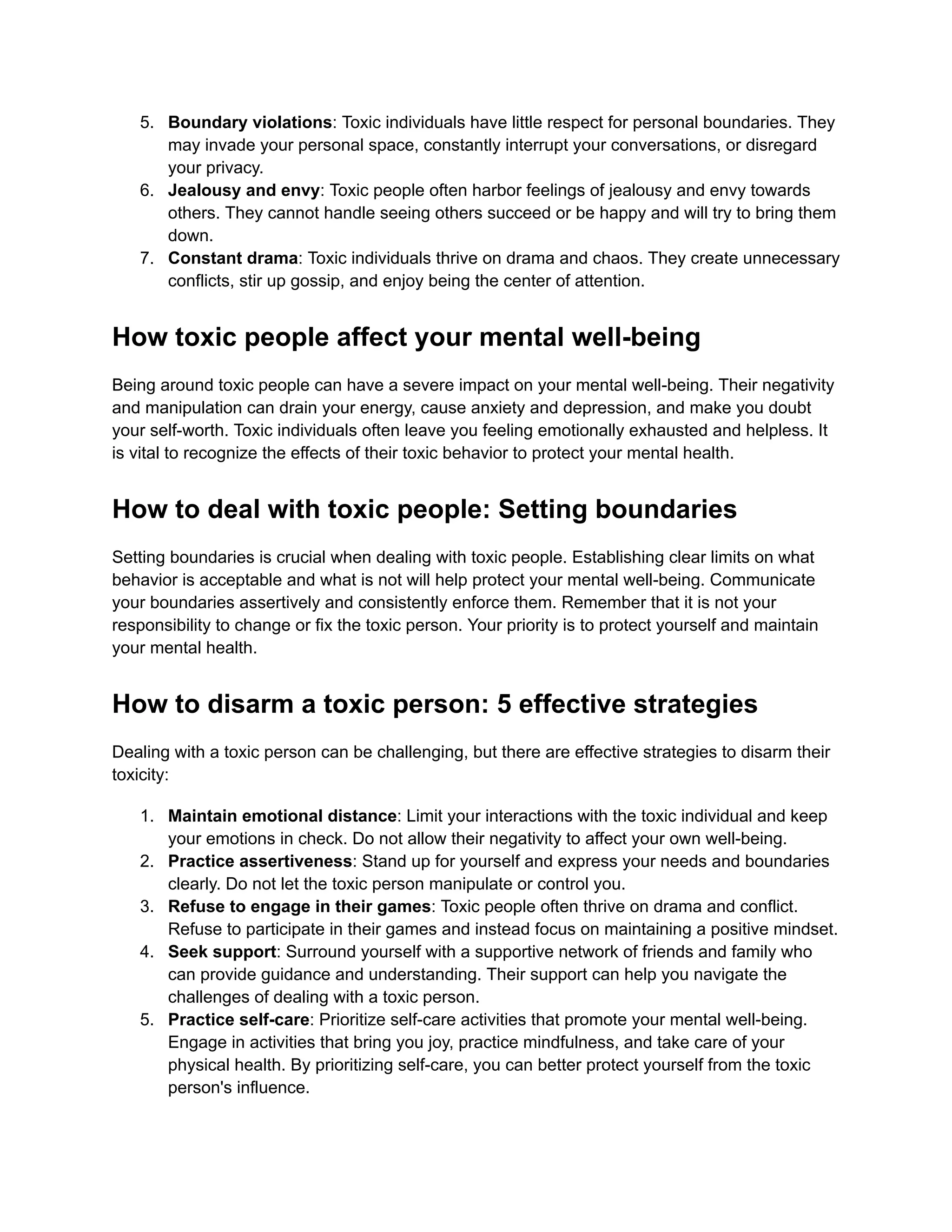 Signs Of A Toxic Person.pdf | Mental Health | Diseases and Conditions
