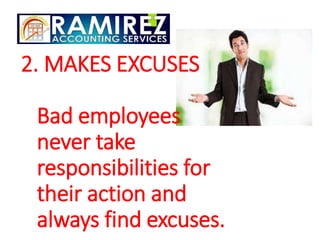 SIGNS OF BAD EMPLOYEES IN A WORKPLACE.pptx